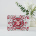 Fire Department Custom Monogram Postcard | Zazzle