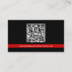 Fire Department Custom QR Code Logo Firefighter Business Card | Zazzle