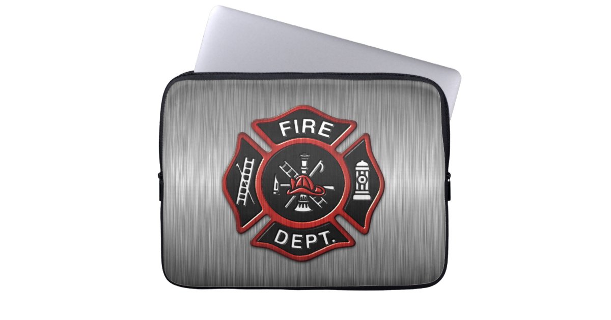 Fire Department Deluxe Laptop Sleeve | Zazzle
