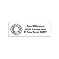 Fire Department Emblem | Name and Return Address Self-inking Stamp | Zazzle