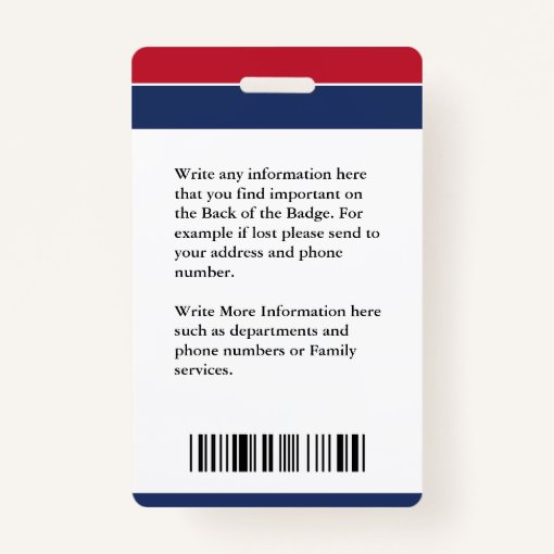 Fire Department Employee Firefighter Photo ID Card Badge | Zazzle