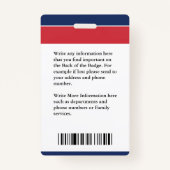 Fire Department Employee Firefighter Photo ID Card Badge | Zazzle