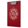 Fire Department Firefighter Clipboard | Zazzle