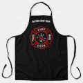 Fire Department Firefighter Red Apron | Zazzle