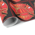 Fire Department Gift Wrap - SRF | Zazzle