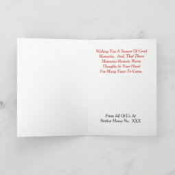 Fire Department Icon Customize Christmas Card | Zazzle