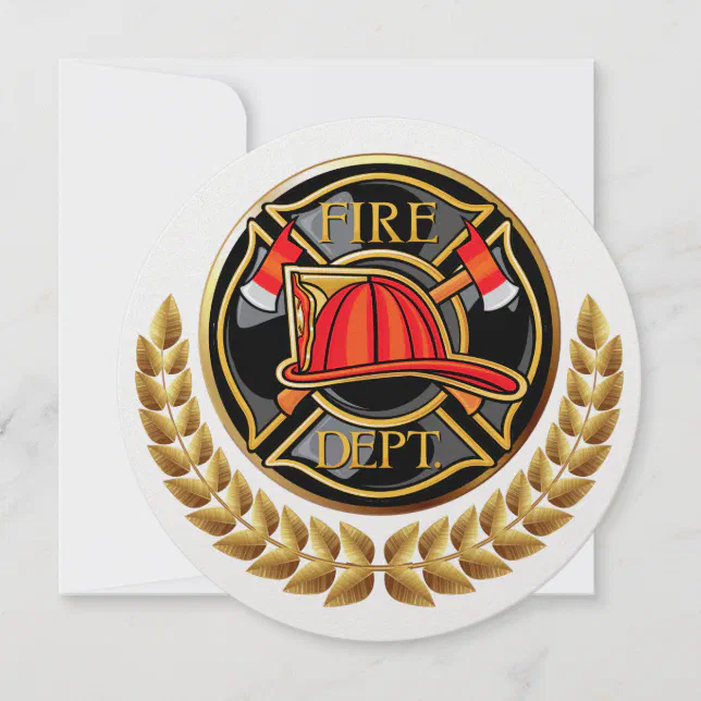 Fire Department Invitation | Zazzle