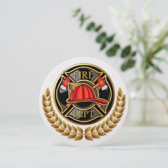 Fire Department Invitation | Zazzle
