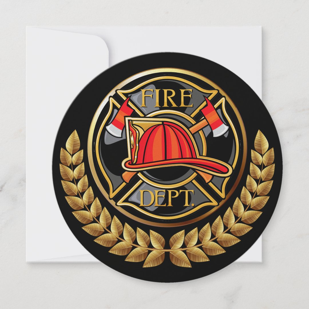 Fire Department Invitation | Zazzle