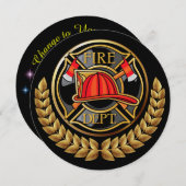 Fire Department Invitation | Zazzle