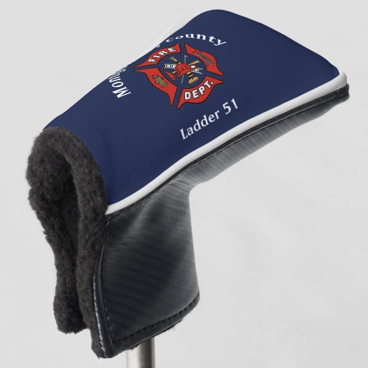 Fire Department Logo Custom Golf Head Cover | Zazzle