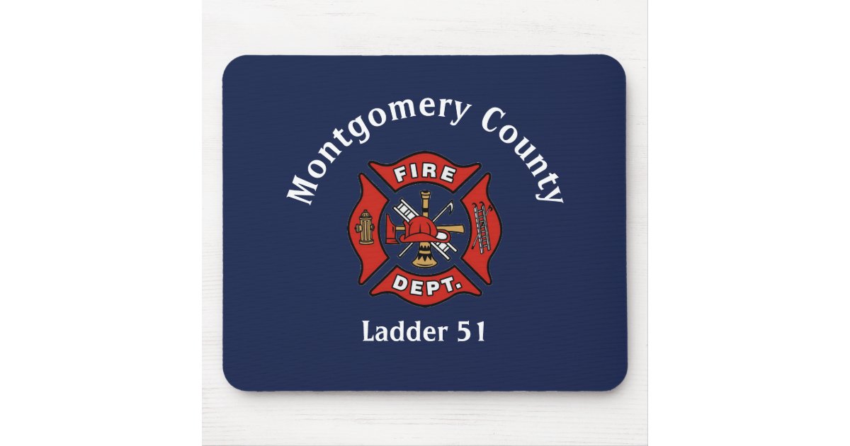 Fire Department Logo Custom Mouse Pad | Zazzle