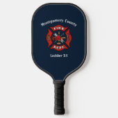 Fire Department Logo Custom Pickleball Paddle | Zazzle