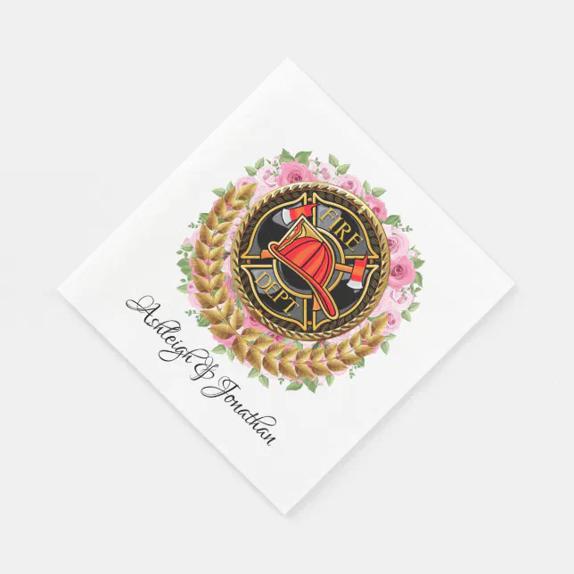 Fire Department Napkin | Zazzle