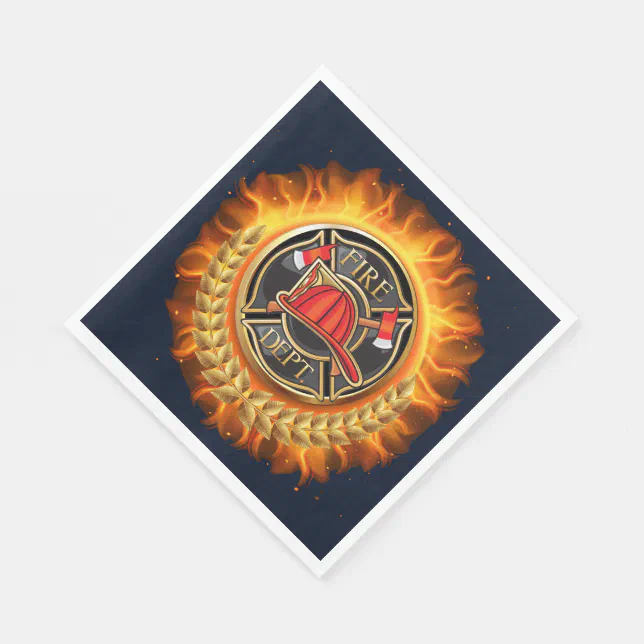 Fire Department Napkins | Zazzle