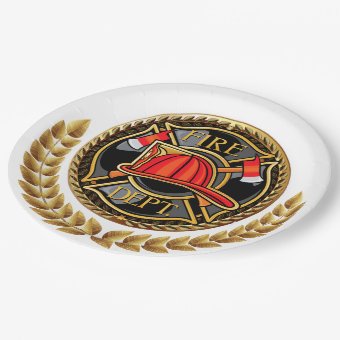 Fire Department Party Goods Paper Plates | Zazzle