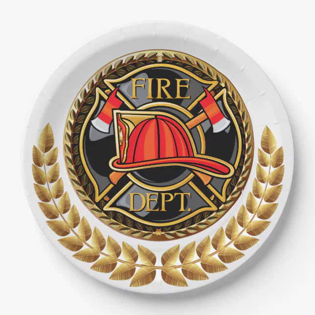 Fire Department Party Goods Paper Plates | Zazzle