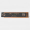 Fire Department Rose Gold Desk Name Plate | Zazzle