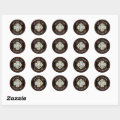 Fire Department Round Badge Classic Round Sticker | Zazzle