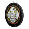 Fire Department Round Badge Dartboard | Zazzle
