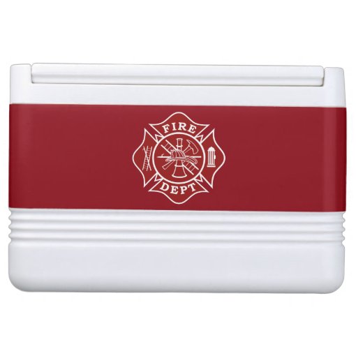 Fire Dept / Firefighter Igloo 12 Can Cooler | Zazzle