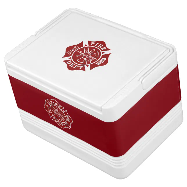 Fire Dept / Firefighter Igloo 12 Can Cooler | Zazzle