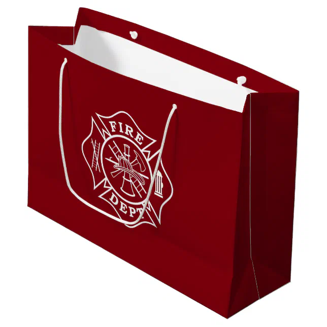 Fire Dept / Firefighter Large Gift Bag | Zazzle