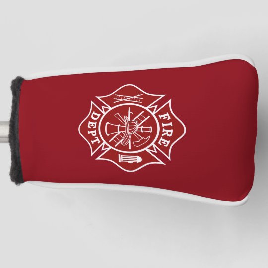 Fire Dept / Firefighter Maltese Cross Putter Cover | Zazzle.com