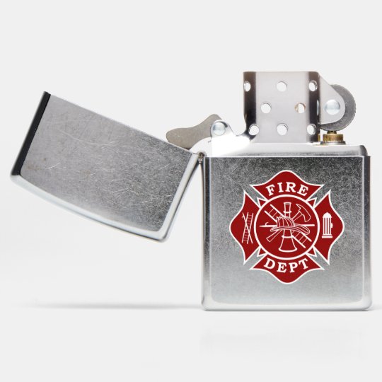 Fire Dept / Firefighter Zippo Chrome Lighter | Zazzle.com