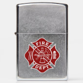 Fire Dept / Firefighter Zippo Chrome Lighter | Zazzle