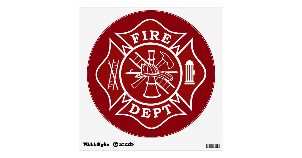 Fire Dept Wall Decals | Zazzle