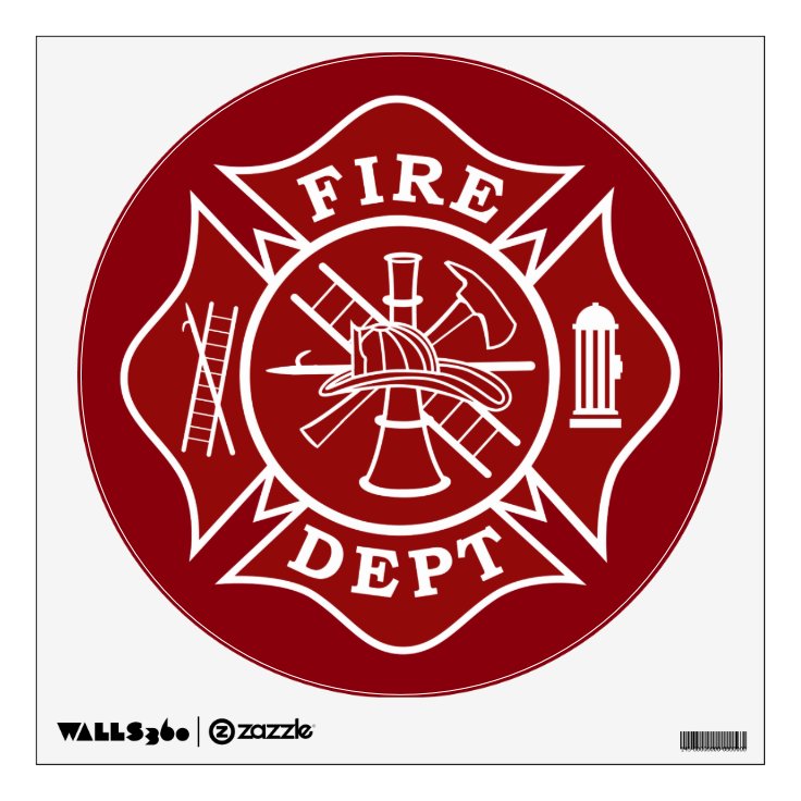 Fire Dept Wall Decals | Zazzle