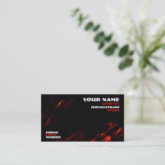 fire design business card | Zazzle
