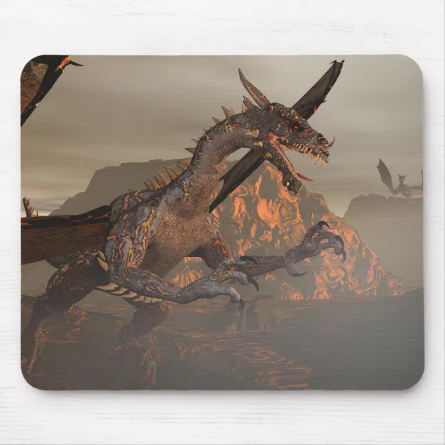 Fire Dragon Mousepad | Zazzle