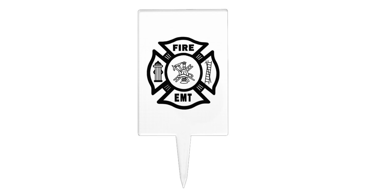 Fire EMT Cake Topper | Zazzle