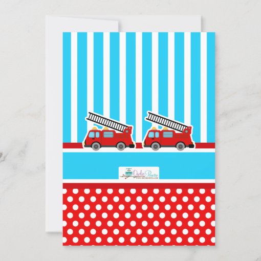 Fire Engine Baby Shower Invitation | Zazzle