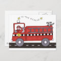 Fire Engine Postcard | Zazzle