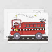 Fire Engine Postcard | Zazzle