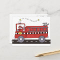 Fire Engine Postcard | Zazzle