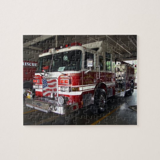 Fire Engine Truck Jigsaw Puzzle | Zazzle.com