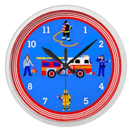 Fire Engine Wall Clock at Amber Polk blog