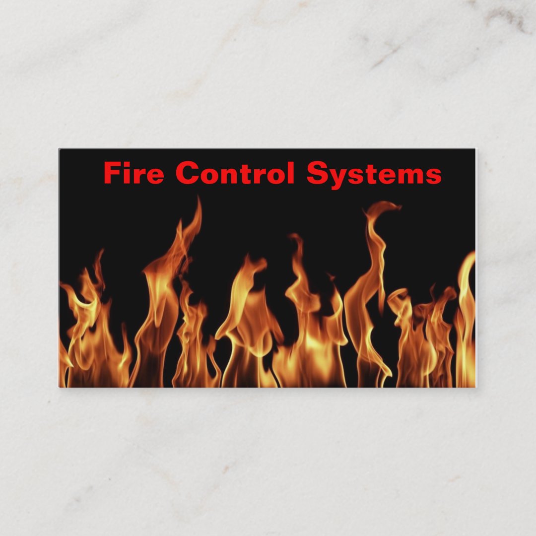 Fire extinguisher fire alarm system Business Card | Zazzle