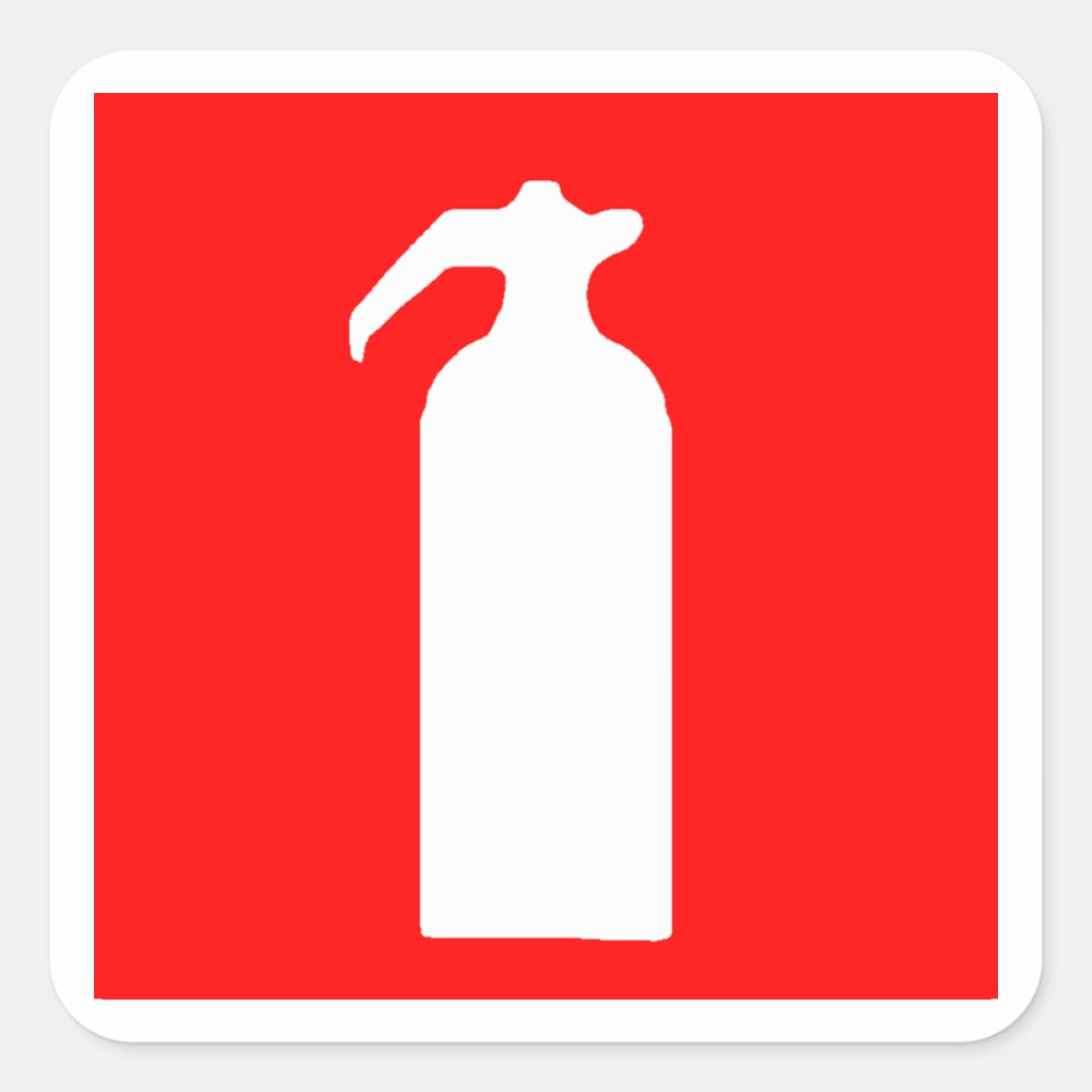 Fire Extinguisher Stickers / Labels | Zazzle