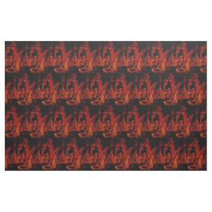 Fire and Flames Fabric | Zazzle
