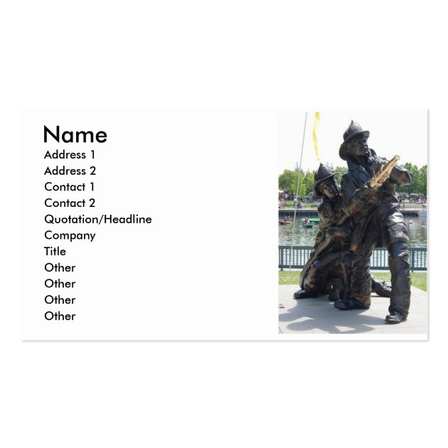 fire fighter business cards