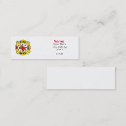 Fire Fighter Profile Card | Zazzle