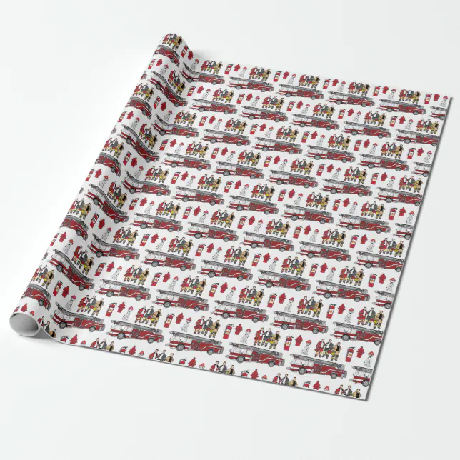 Fire Fighter Wrapping Paper | Zazzle