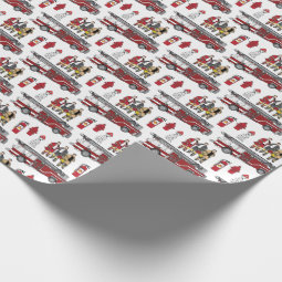 Fire Fighter Wrapping Paper | Zazzle