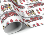 Fire Fighter Wrapping Paper | Zazzle