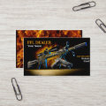 Fire Firearms Business card | Zazzle